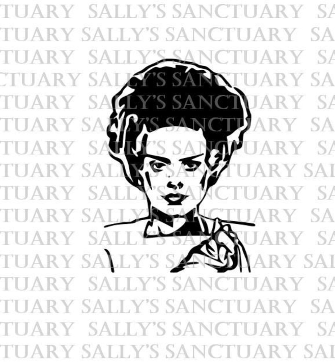 Bride of Frankenstein! Halloween! SVG for Cricut/silhouette DIY Shirt ...