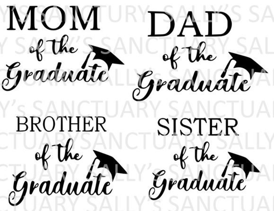 Family Graduation SVG Bundle! SVG for Cricut/silhouette - Etsy
