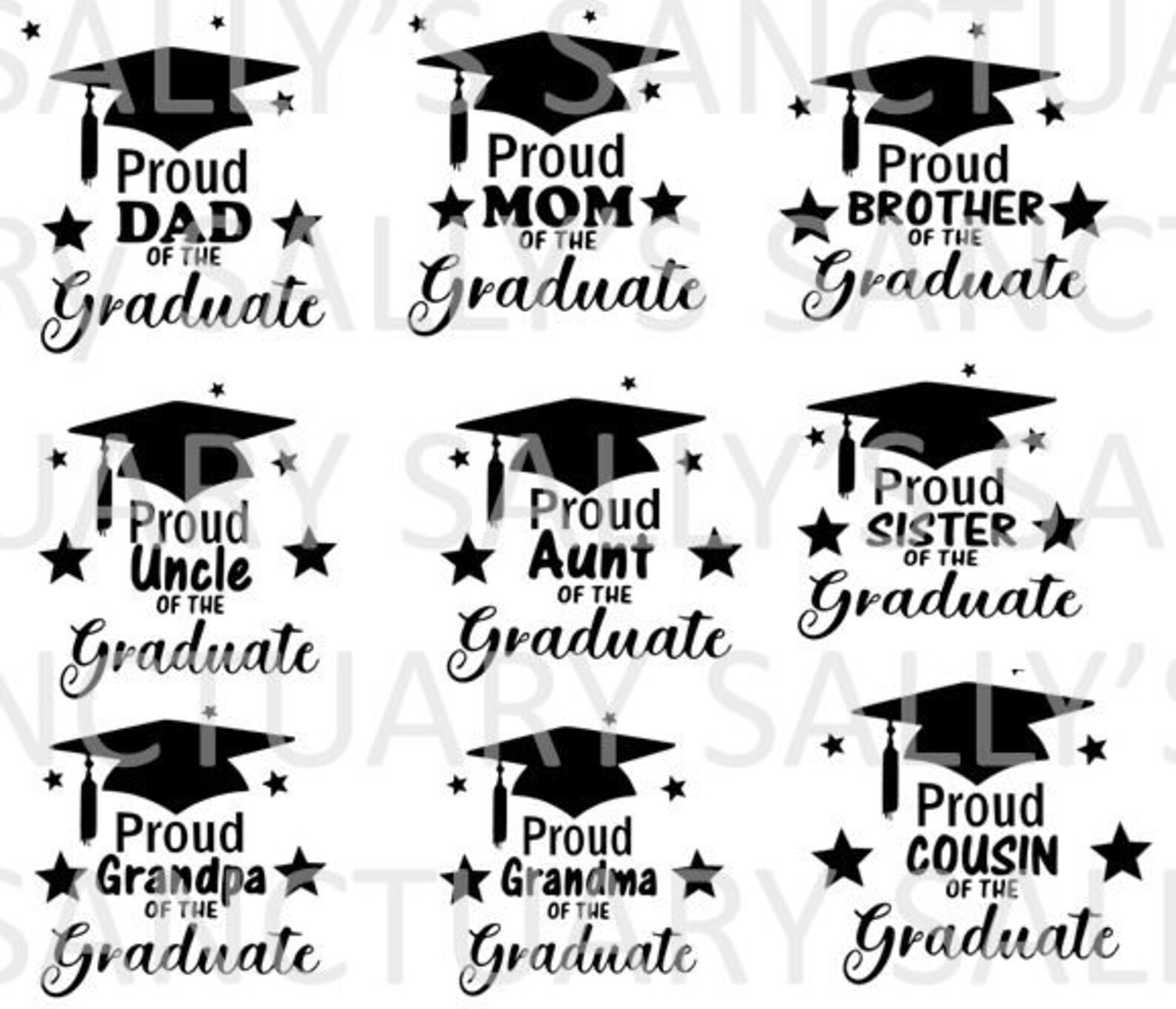 Proud Family Graduation SVG Bundle! (includes Niece/nephew/boyfriend ...