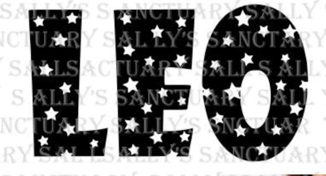 LEO Word With Stars! Zodiac Astrology SVG for Cricut/silhouette- DIY - Etsy