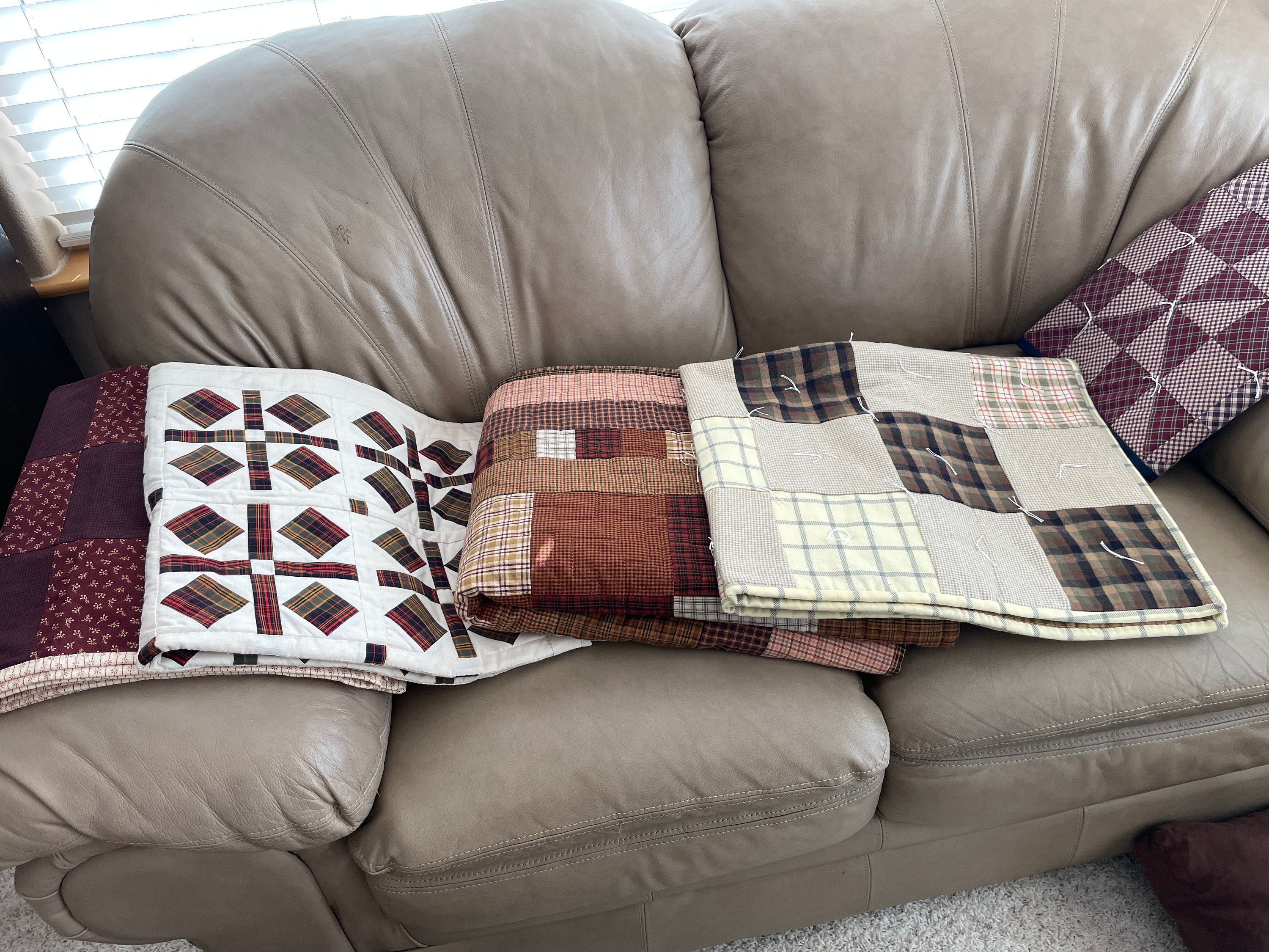 Art Quilt Economy Block Lap Quilt Wall Picnic Hanging Table - Etsy