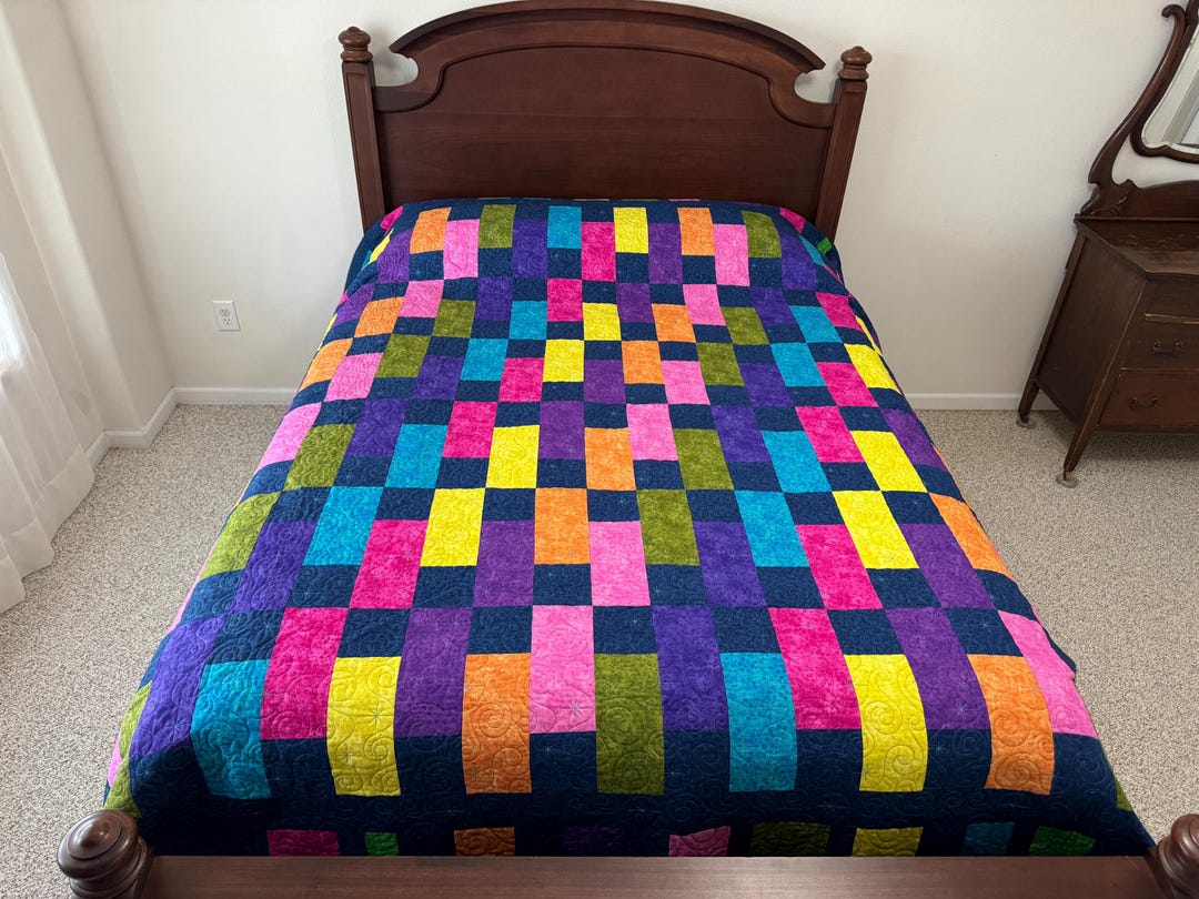 Boardwalk Colors Art Quilt: Bi-directional or Two Directional With ...