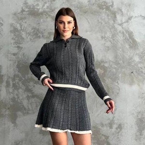 Women Winter Knitwear Set - Etsy