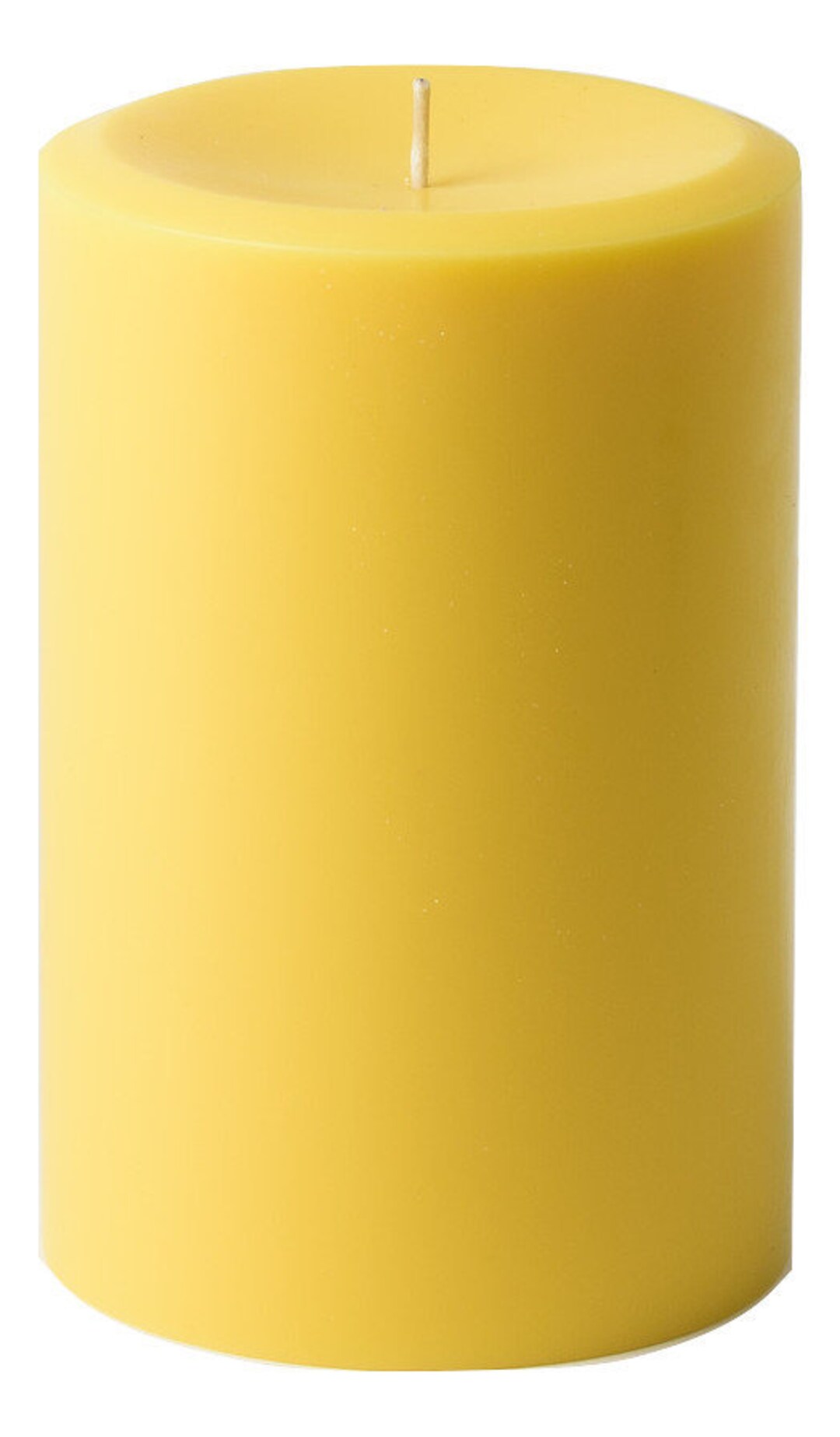 Yellow Citronella Scented Pillar Candles - Hand Made With Solid Color ...