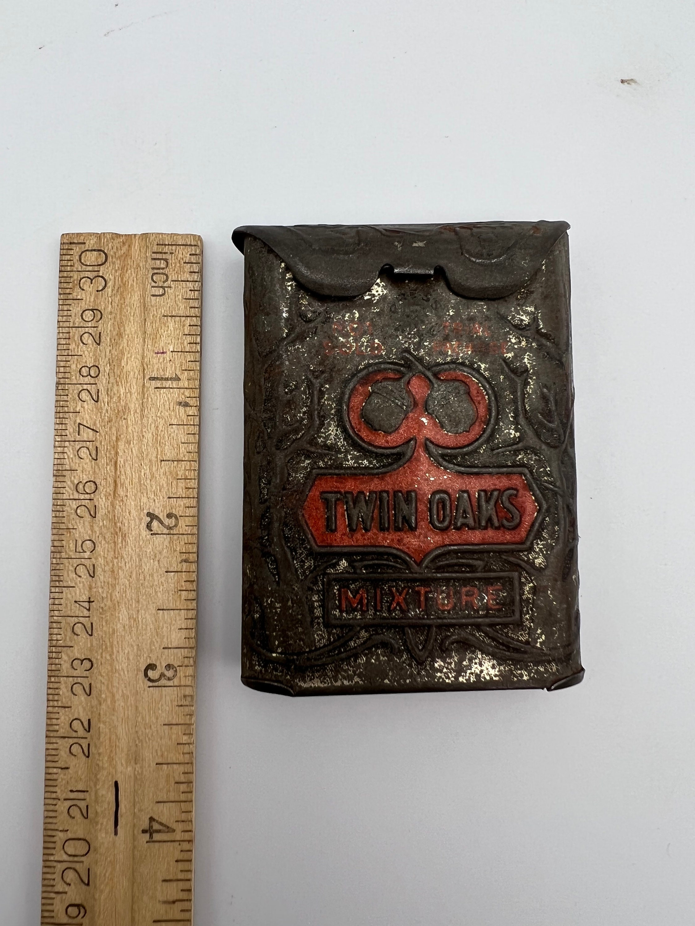 Rare Antique Mini Trial Package Sample Twin Oaks Mixture Tobacco Tin - Etsy