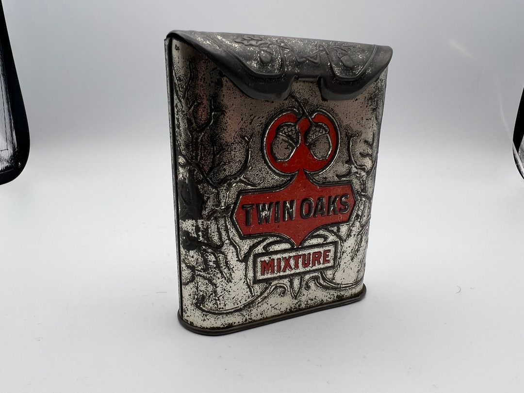 Rare Antique Twin Oaks Mixture Tobacco Tin - Etsy