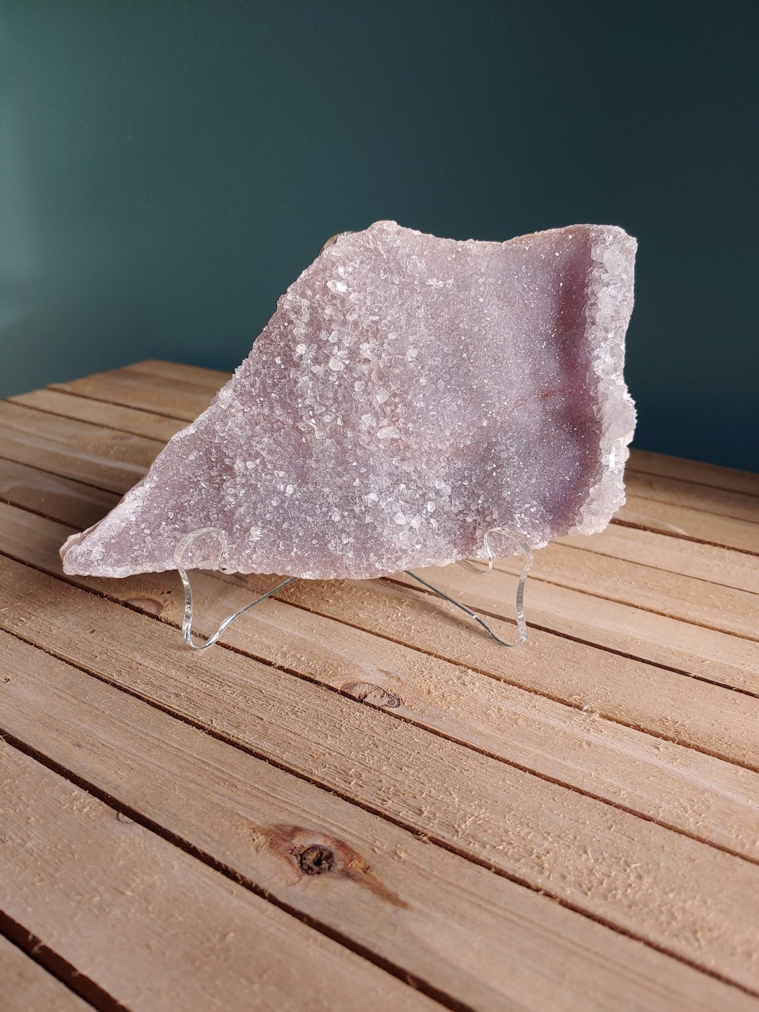 Amethyst Crystal pizza Slice Specimen. Gorgeous Natural Flat Geode ...