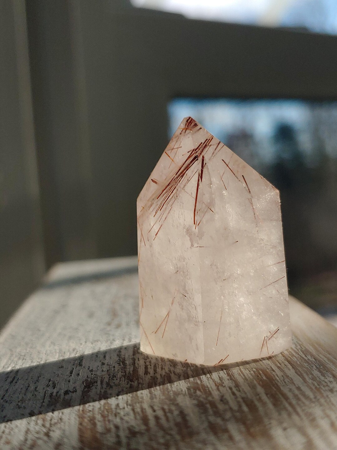 Mini Rutilated 1.5" Tower. Red Rutile! White Quartz Garden Variety ...