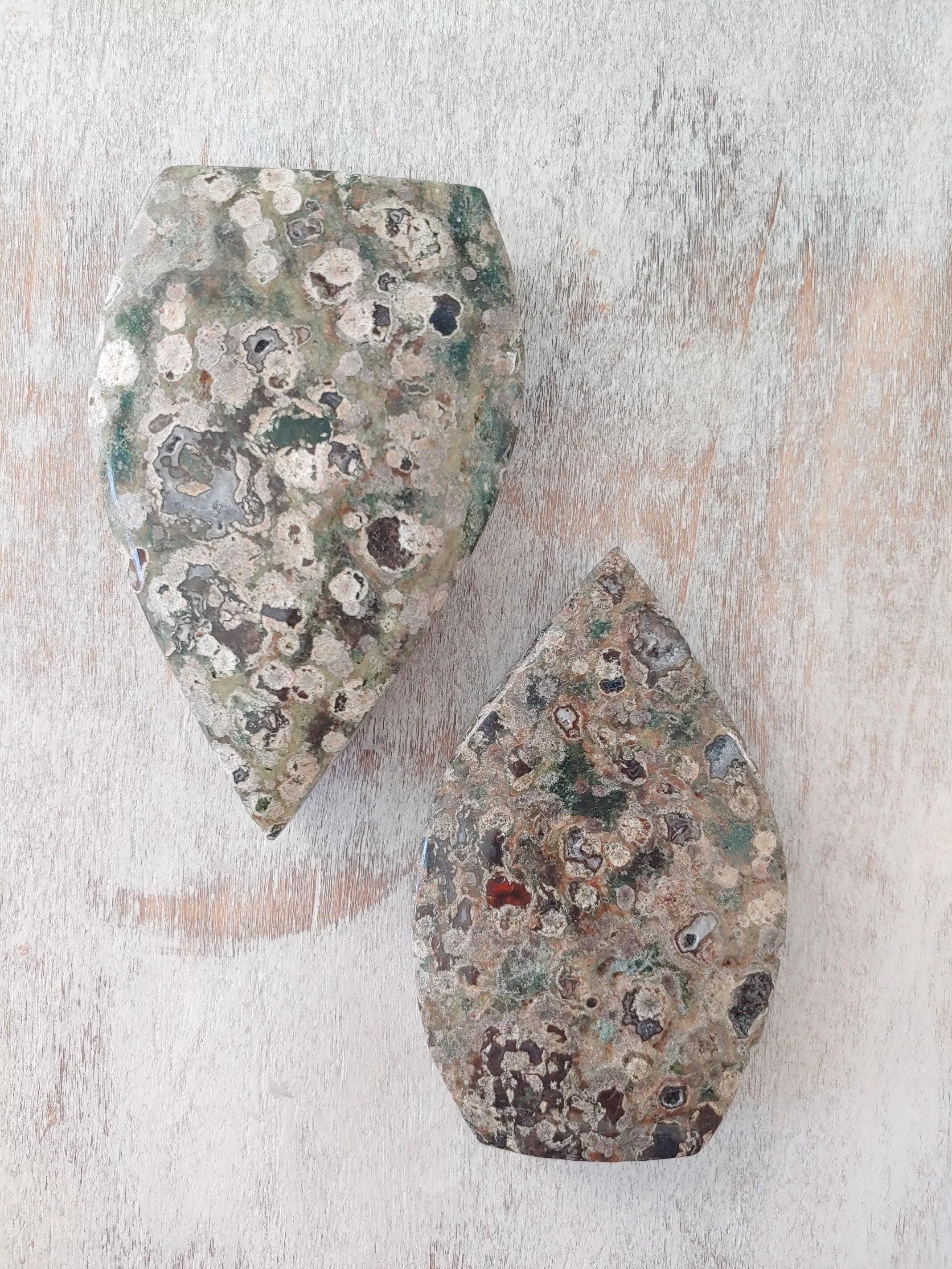 Rainforest Jasper Flame, Quartz Crystal Druzy Cave. Deep Earth Color ...