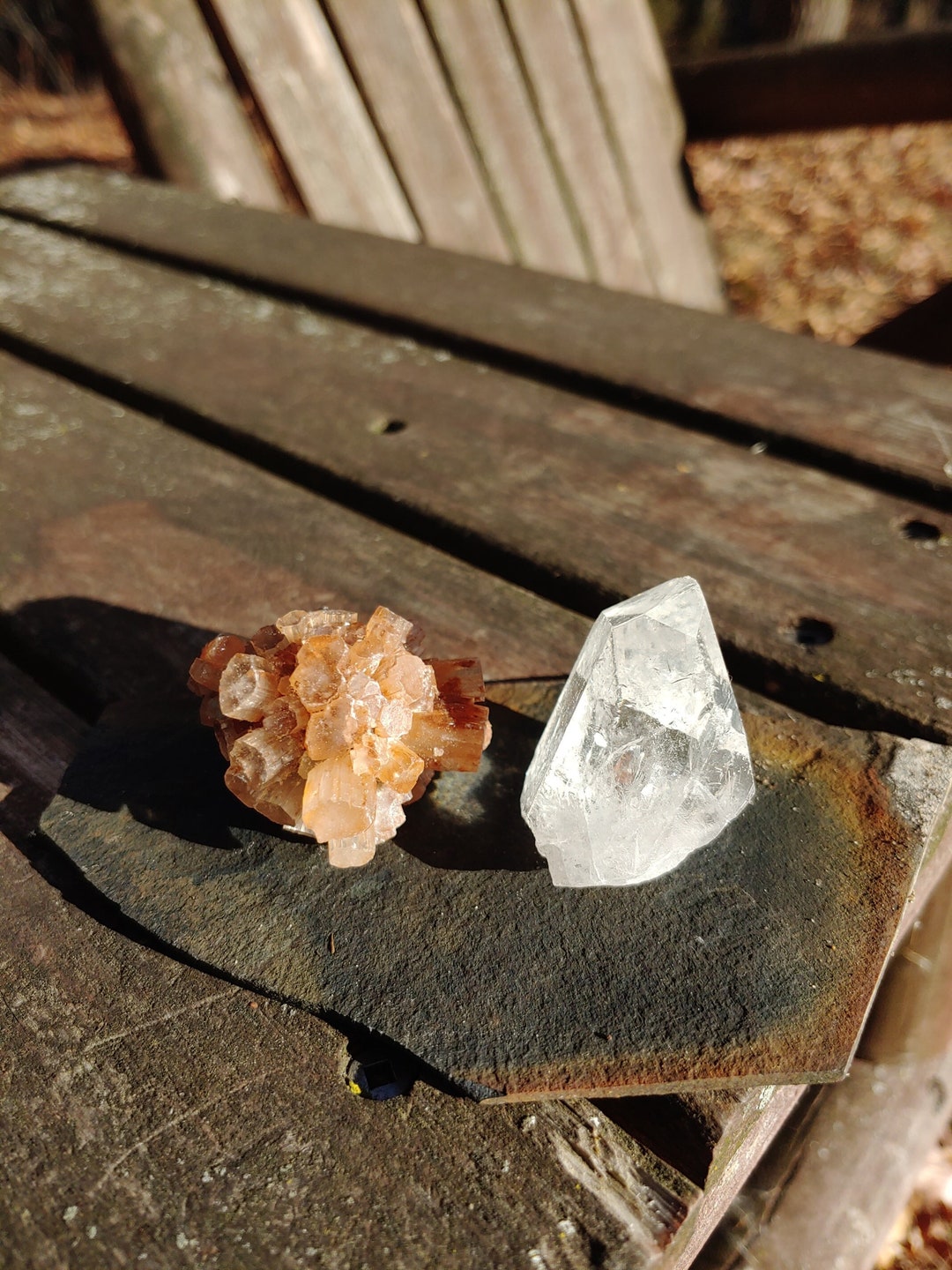Sputnik Aragonite & Quartz Set. Raw Crystal. Boost Self Confidence ...