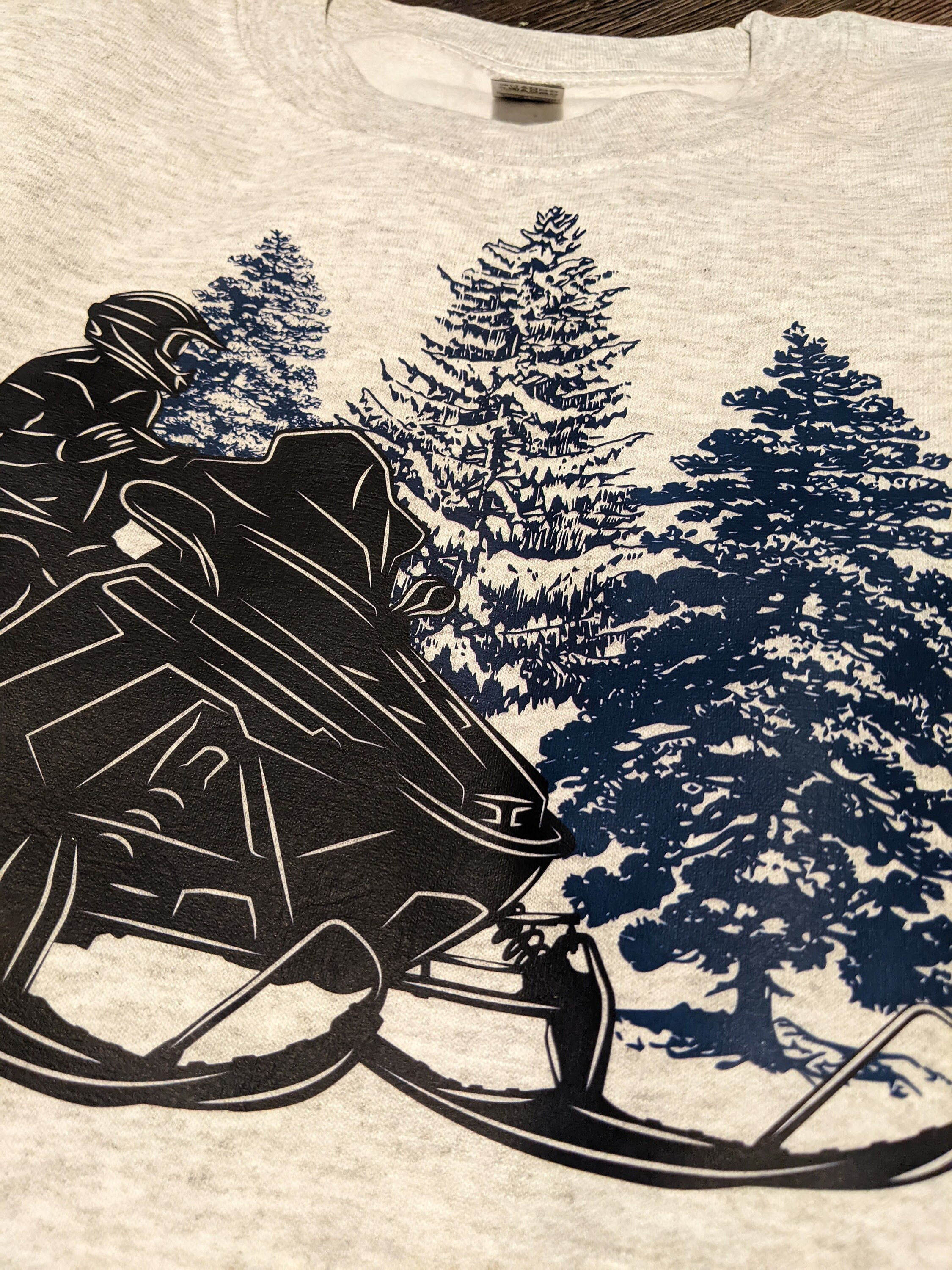 Winter Snow Snowmobile Sled Carving Crewneck Sweatshirt - Etsy