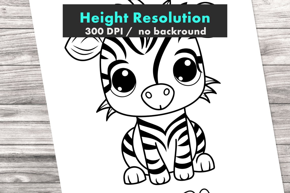 Cute Jungle Animals Coloring Pages for Kids / Coloring Pages Printable ...