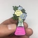 Floral Beaker Enamel Pin - Etsy