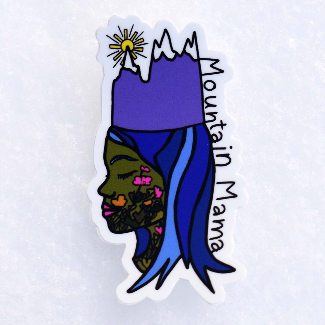 Mountain Mama Vinyl Sticker, Unique Outdoor Gift, Hydroflask - Etsy