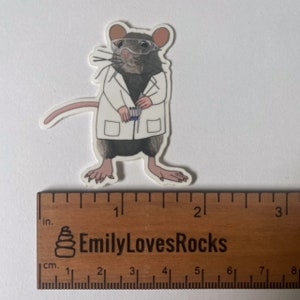 Lab Rat Vinyl Sticker - Etsy