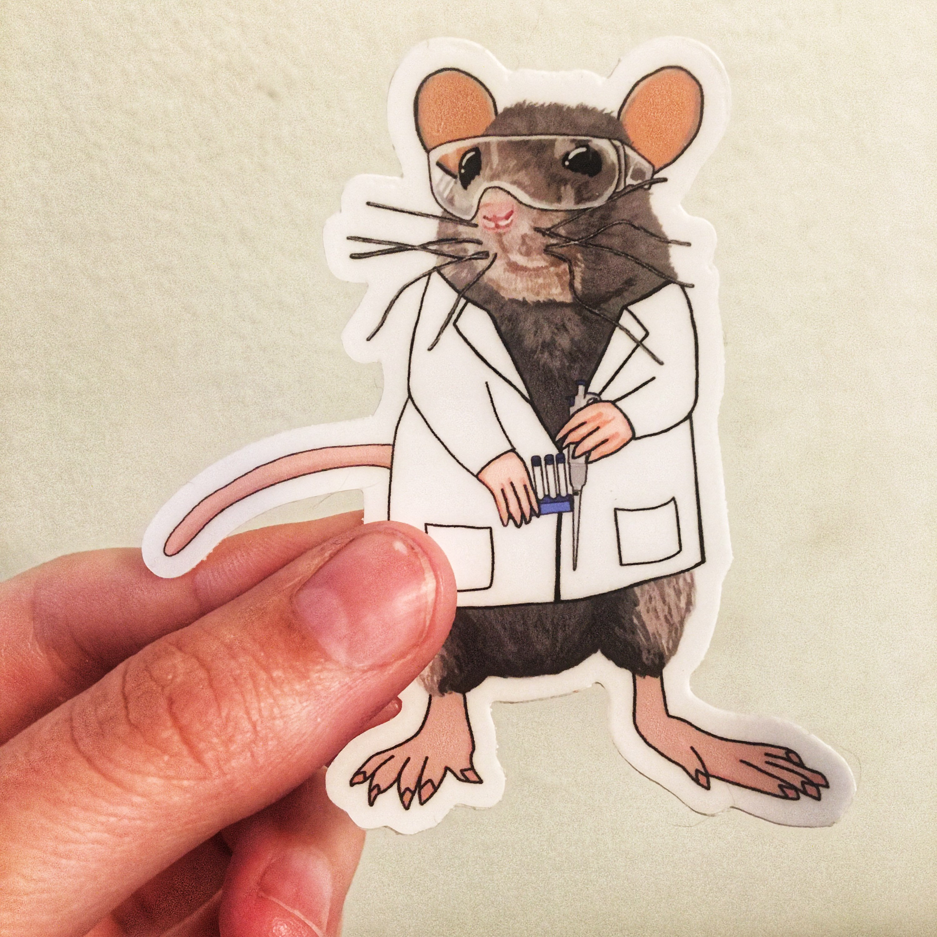 Lab Rat Vinyl Sticker - Etsy