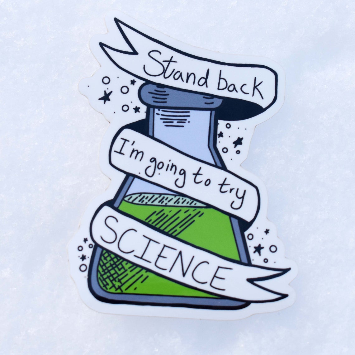 I’m Going to Try Science Vinyl Sticker - Etsy