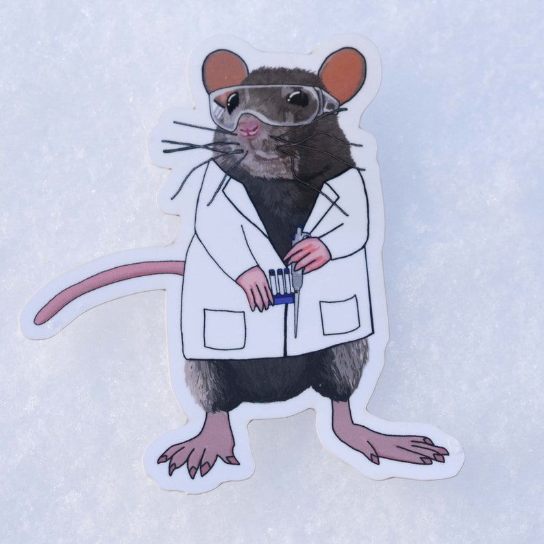Lab Rat Vinyl Sticker - Etsy