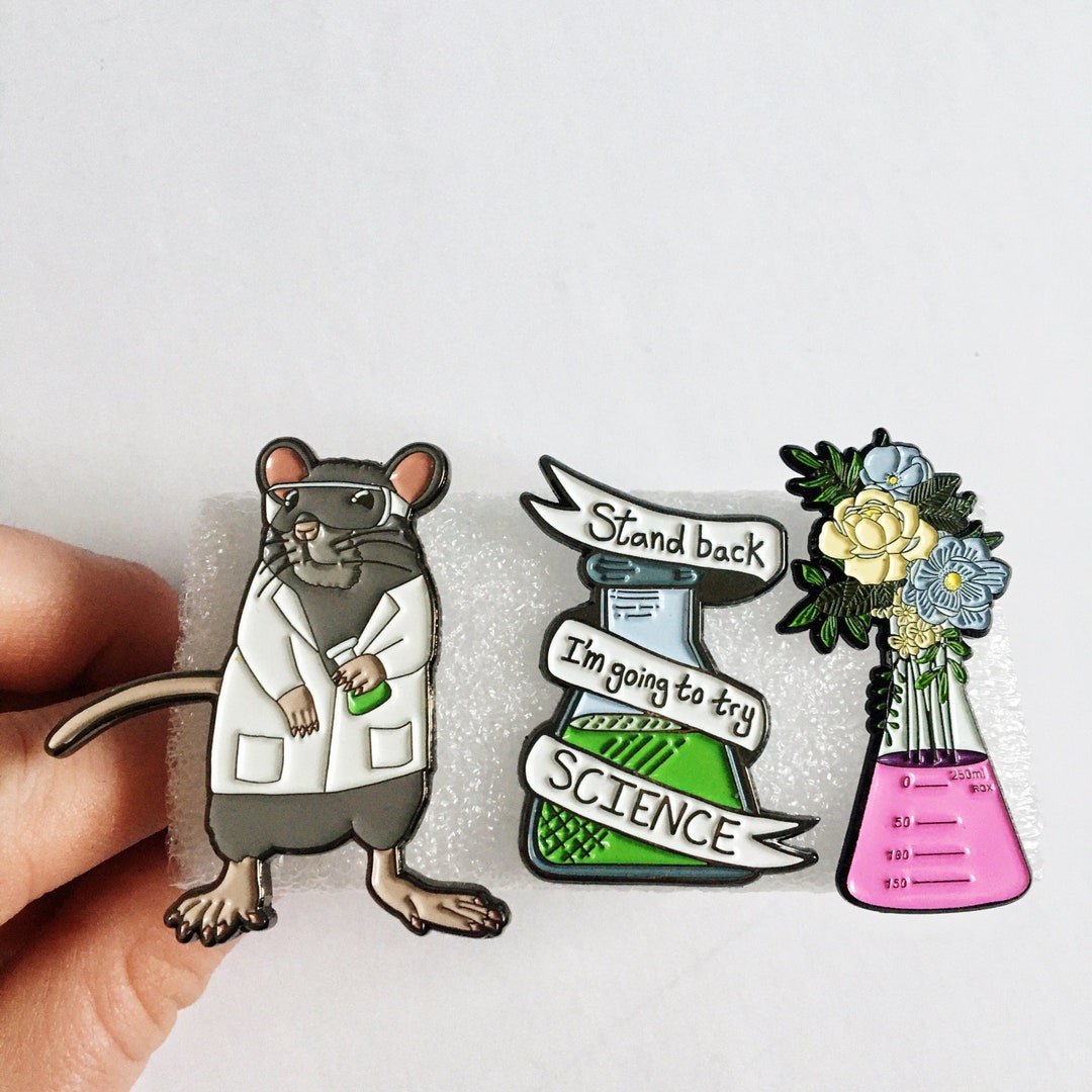Science Lab Enamel Pin Set - Etsy