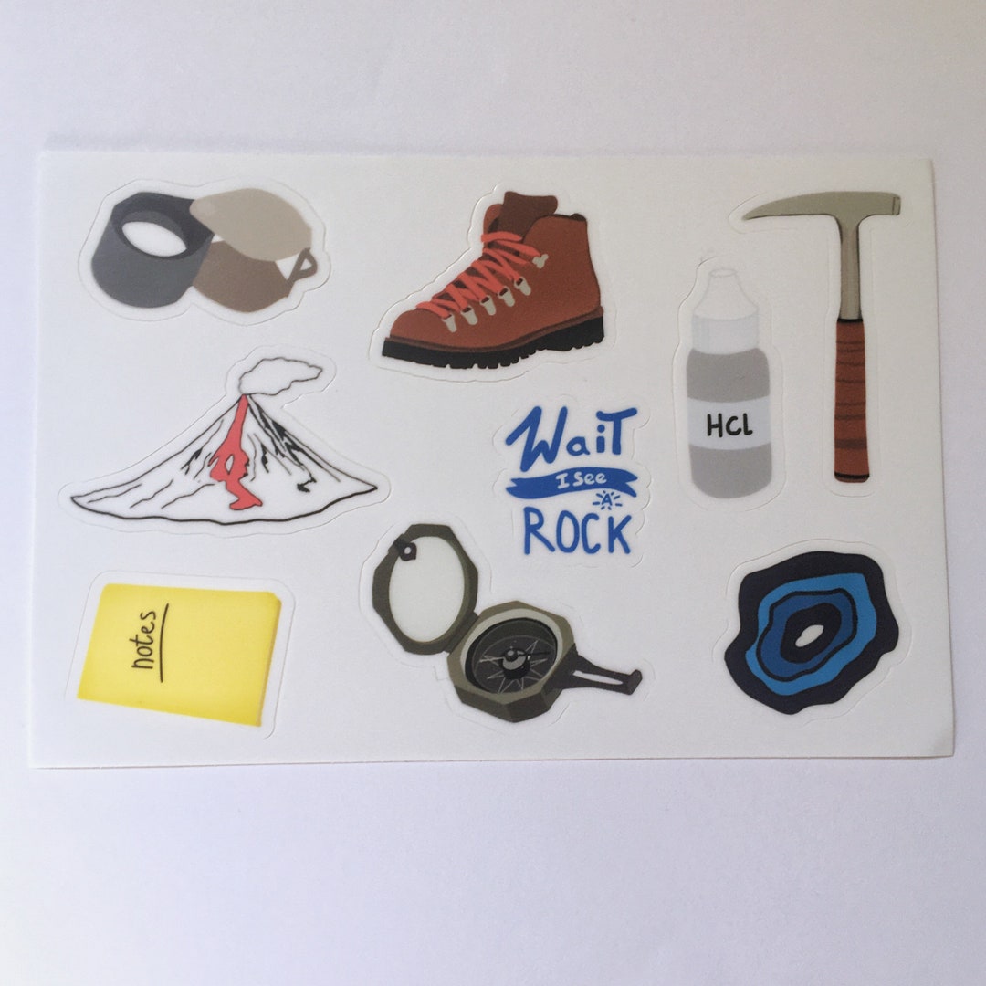 Geology Sticker Set - Etsy
