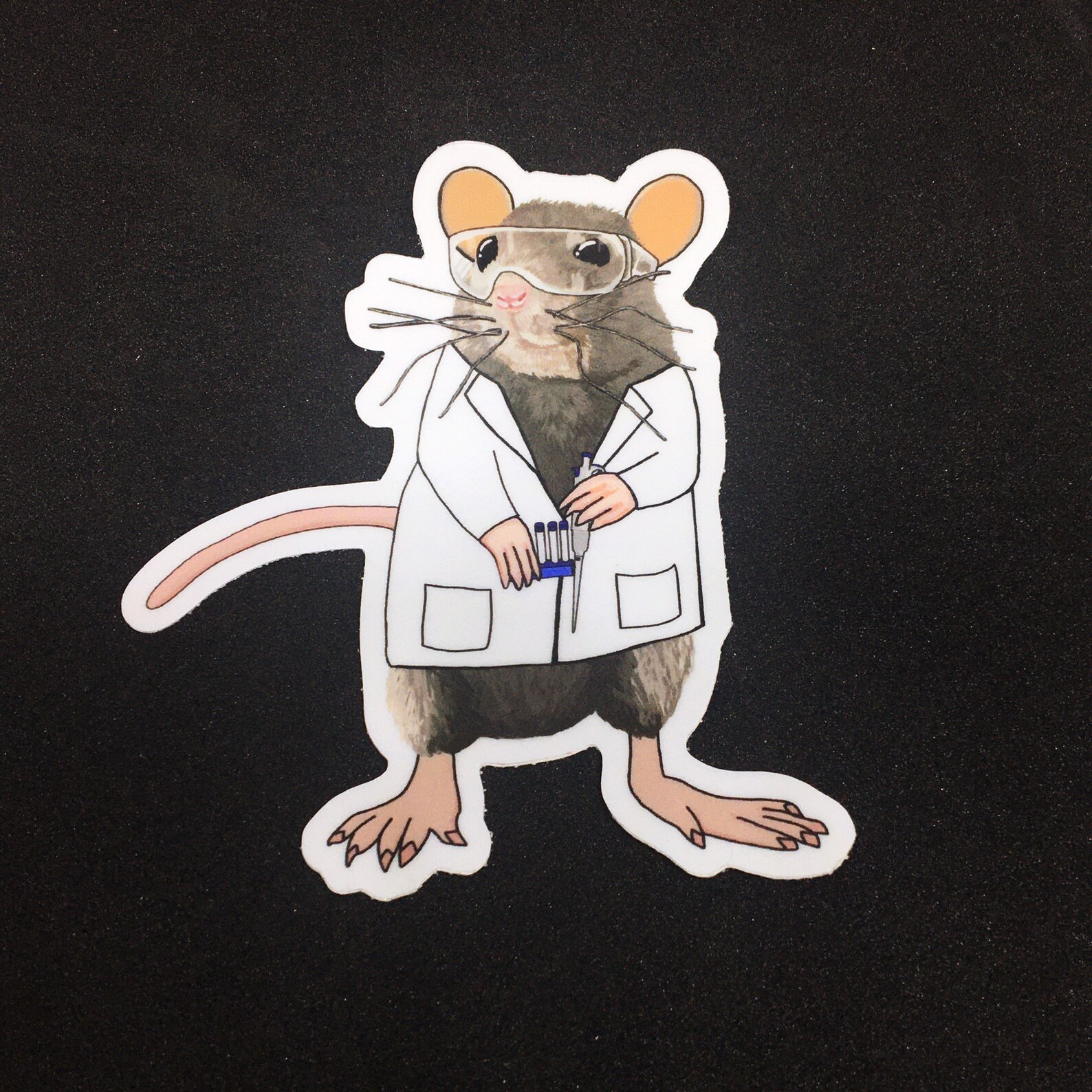 Lab Rat Vinyl Sticker - Etsy