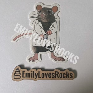 Lab Rat Vinyl Sticker - Etsy