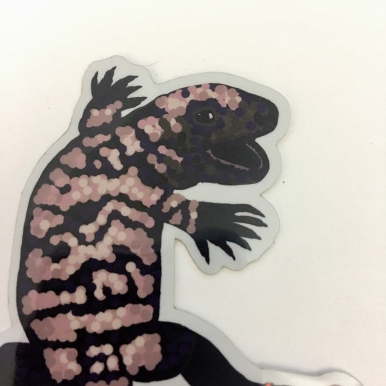 Heel-la-monster, Gila Monster Vinyl Sticker - Etsy