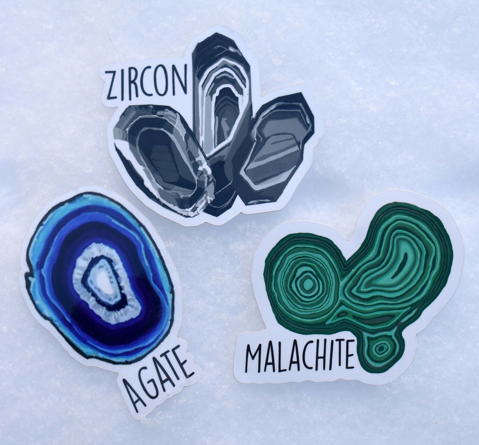 Rock Collection Vinyl Stickers Unique Geology Gift Best | Etsy