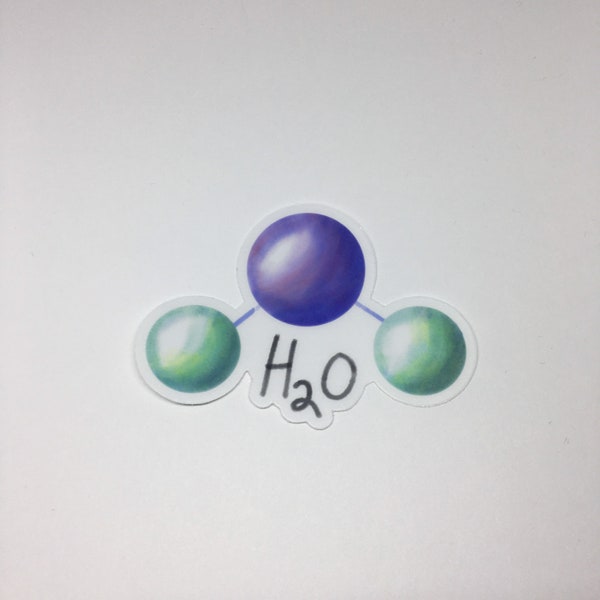 Molecule Sticker - Etsy