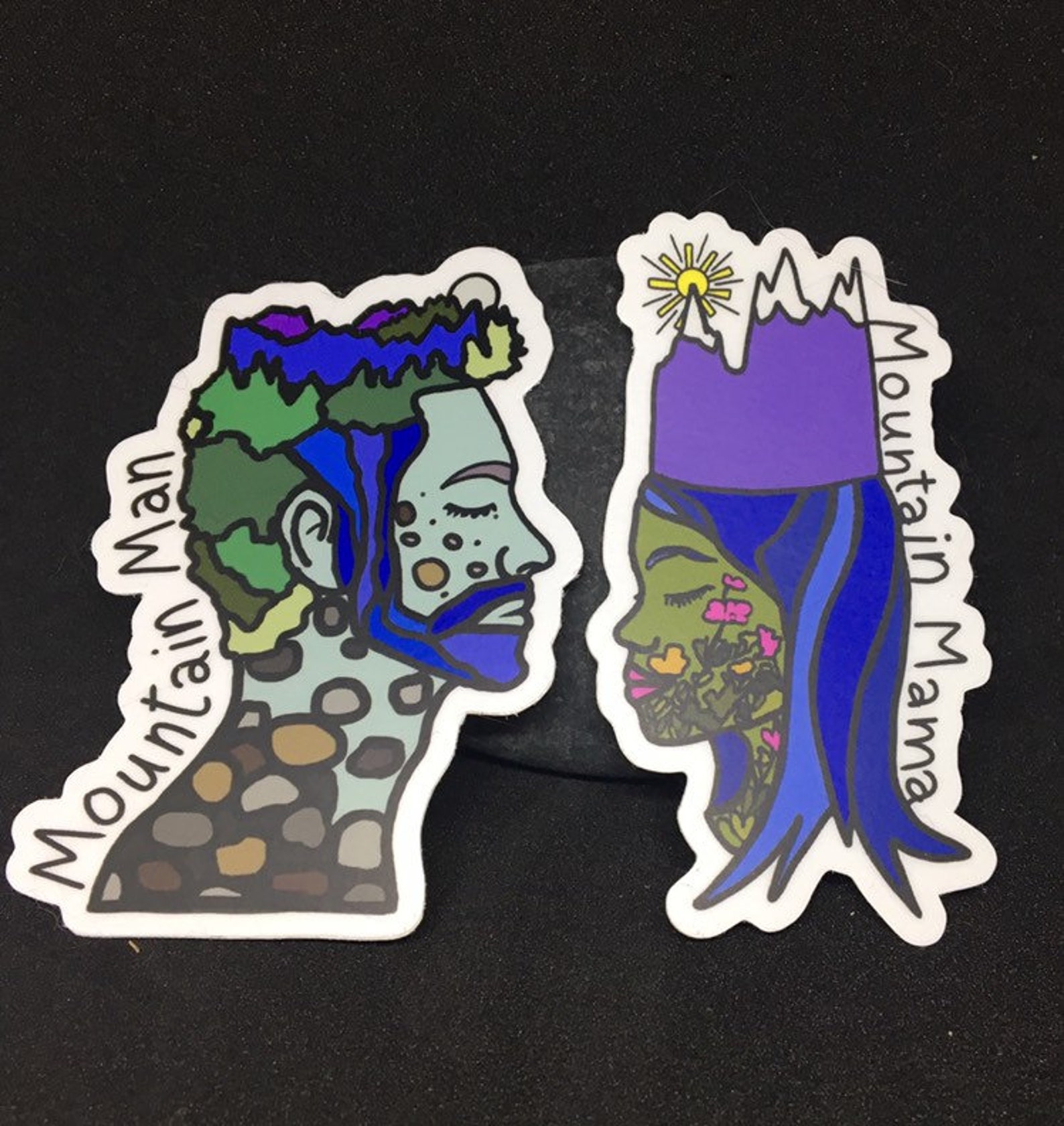 Mountain Man Unique Outdoor Gift Vinyl Water Bottle Sticker - Etsy