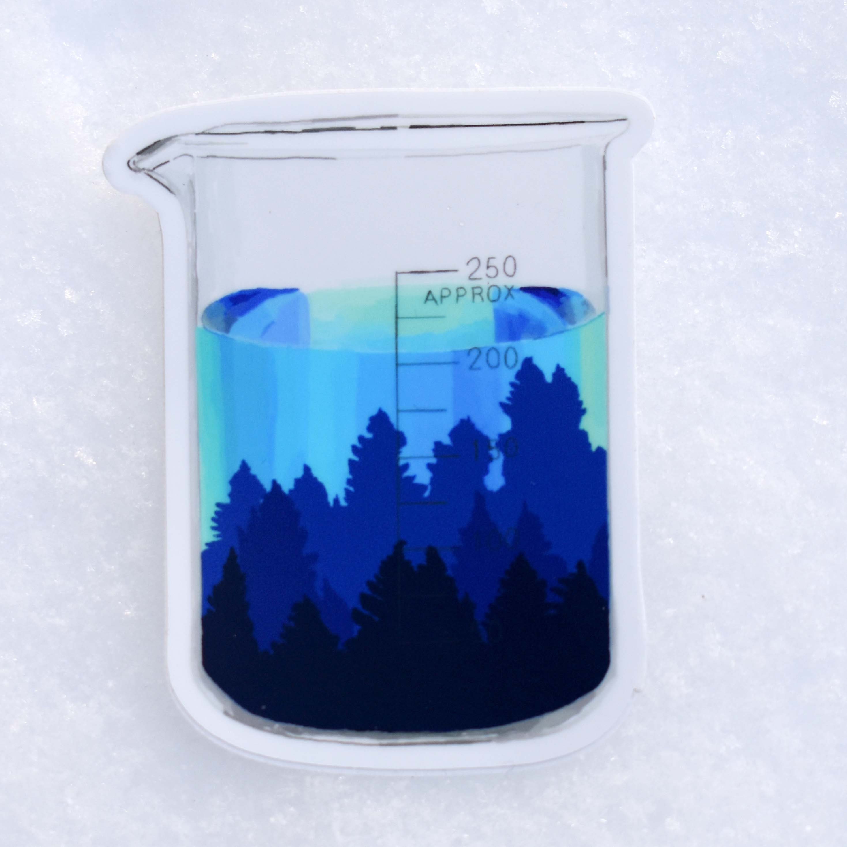 Forest Beaker Vinyl Sticker - Etsy