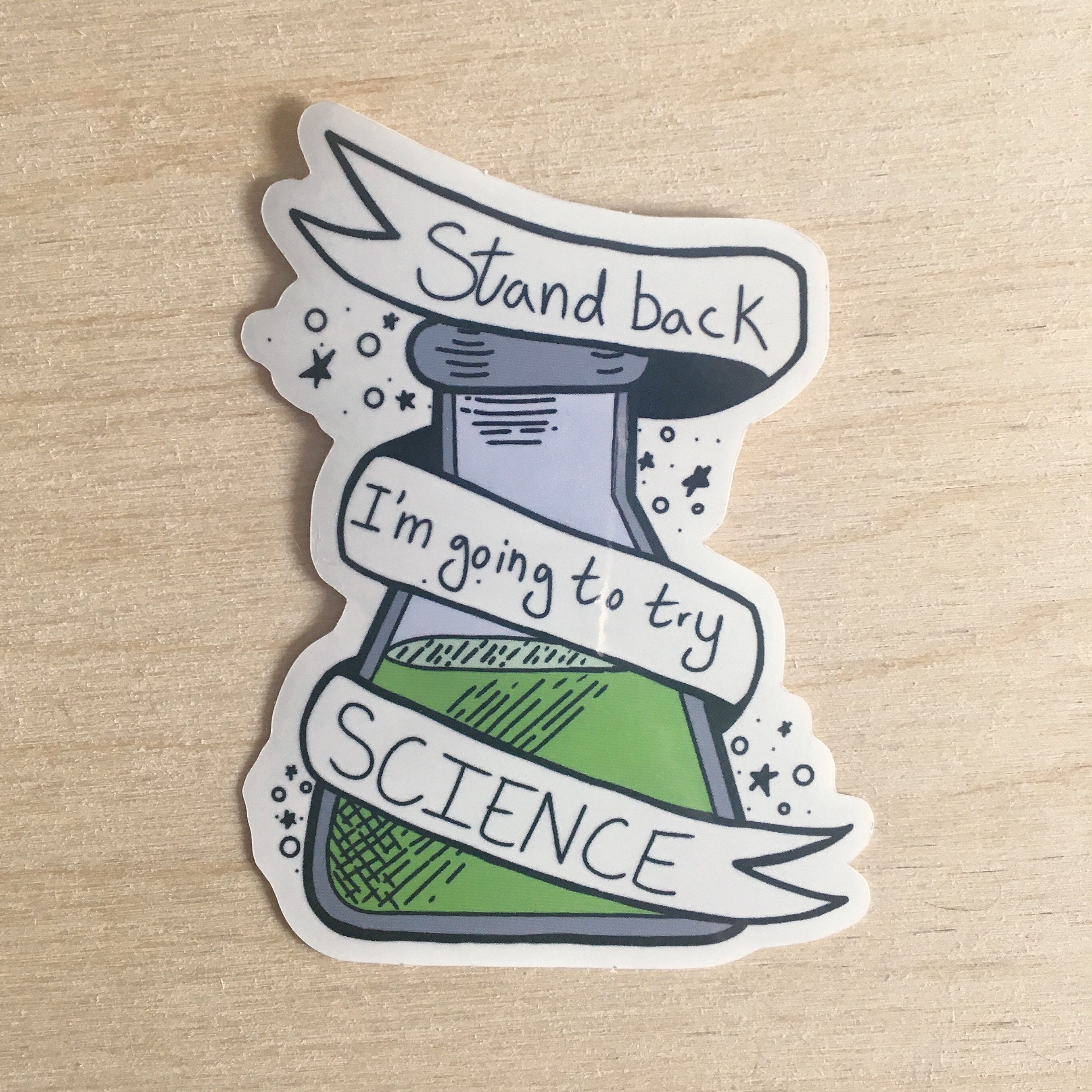 Im going to try science vinyl sticker | Etsy
