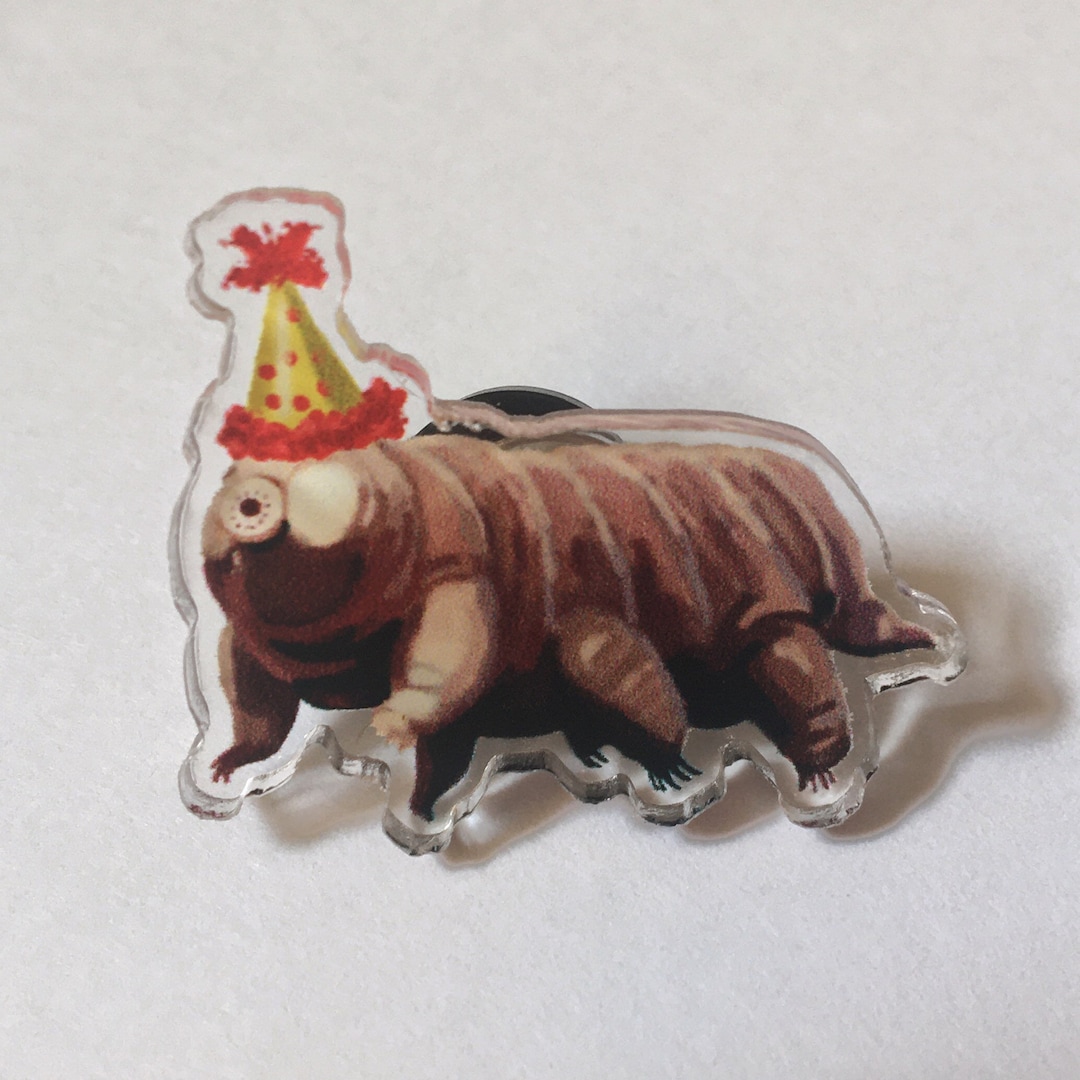 Tardigrade Acrylic Pin - Etsy