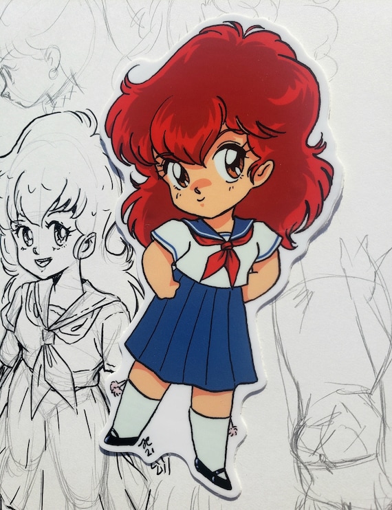 Project A-ko Chibi 80s Anime Eiko Magami Vinyl Retro Fanart - Etsy Ireland