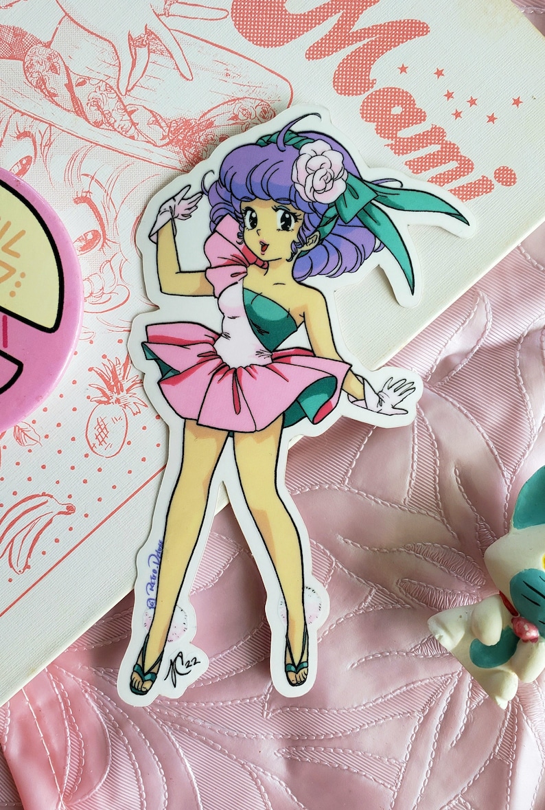 Creamy Mami Retro 80s Magical Girl Anime Big Clear Sticker - Etsy