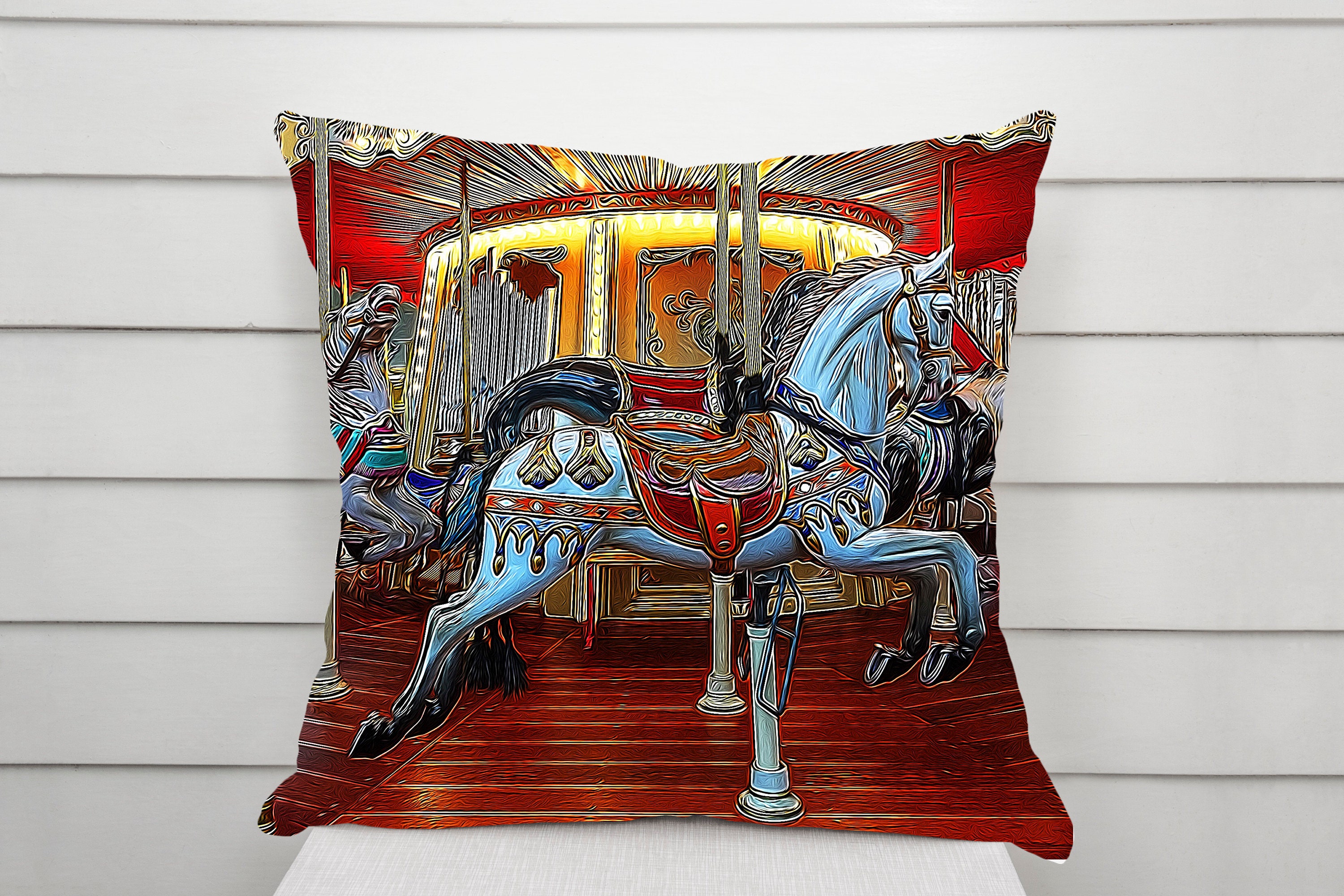 Carousel Horse-carnival-print-digital Art Prints-wall Art Prints-decor ...