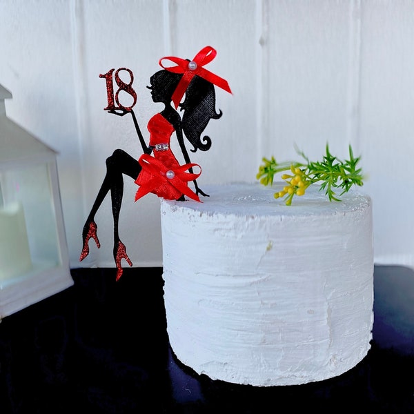 Cake Topper Lady - Etsy