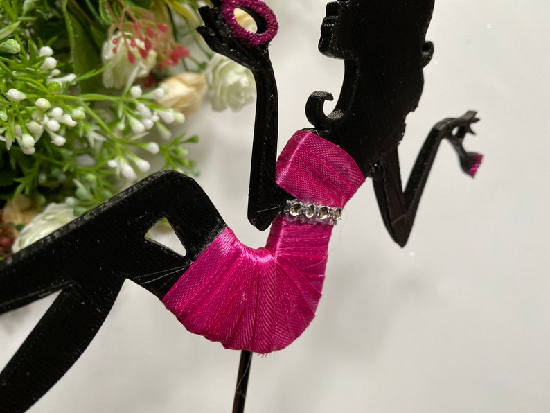 Topper Sitting Girl With Makeup Bag Custom Colors Any Age - Etsy