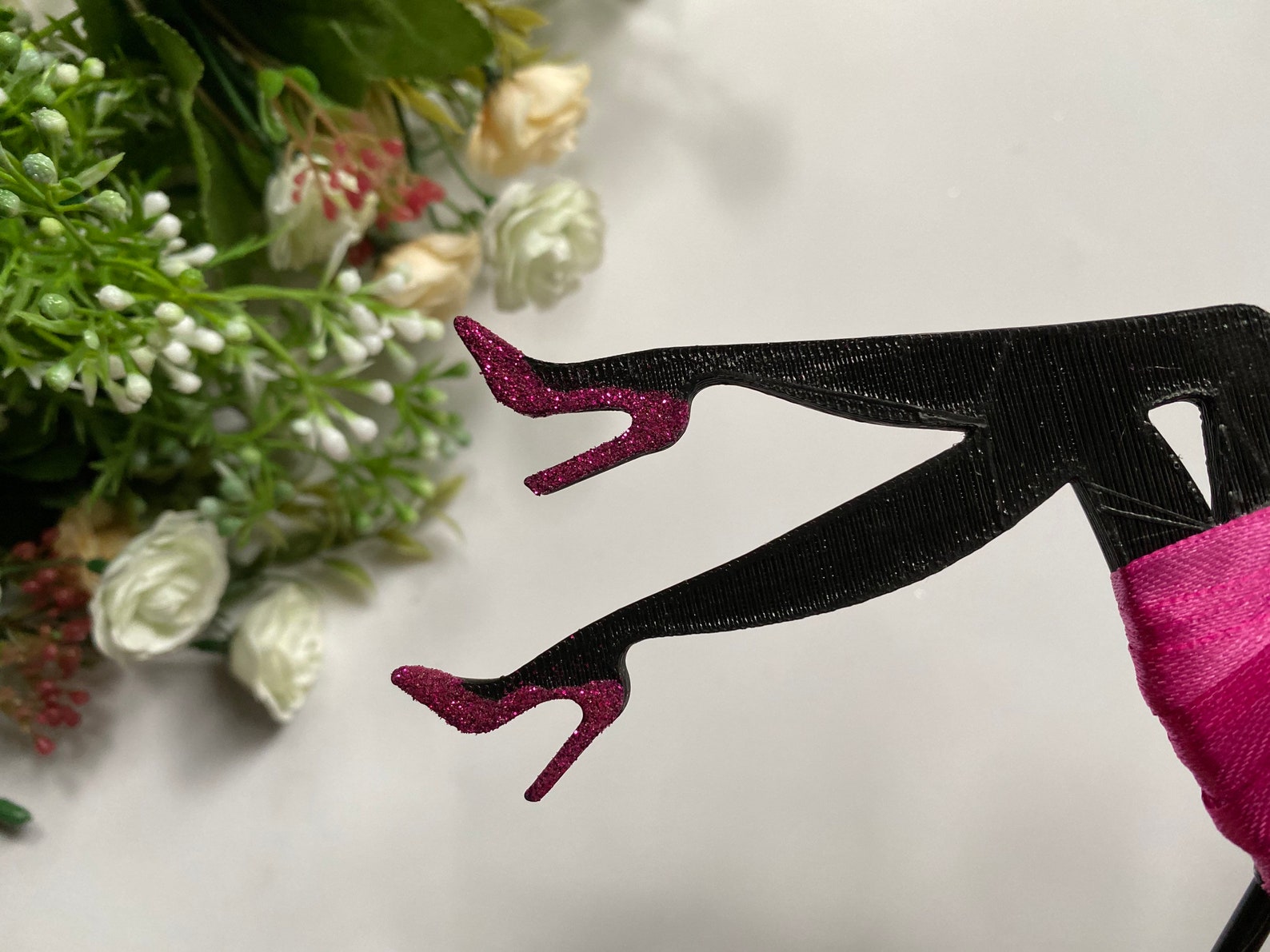 Topper Sitting Girl With Makeup Bag Custom Colors Any Age | Etsy