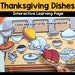Thanksgiving Dishes Printable, Learn the Traditional Thanksgiving Meal ...