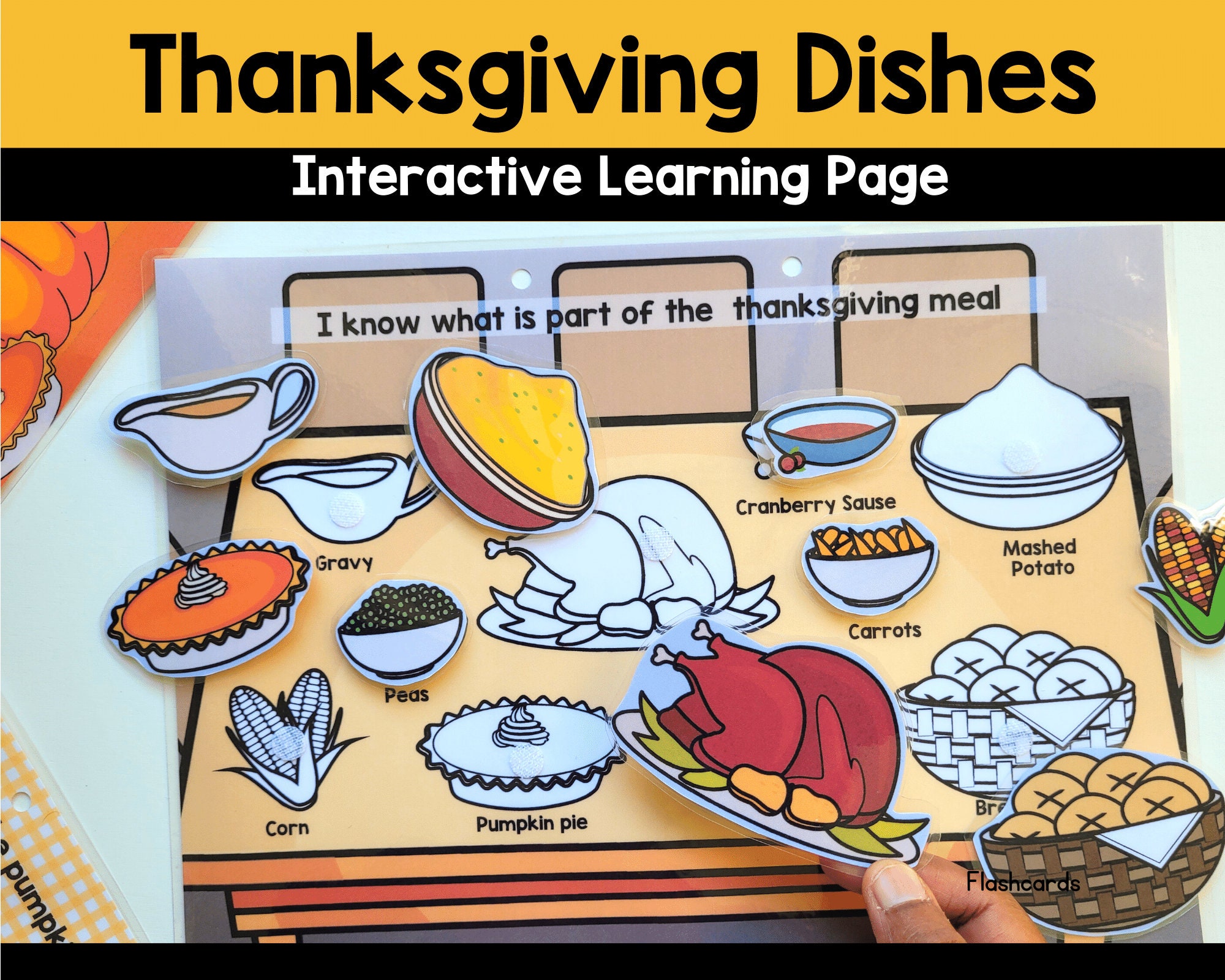 Thanksgiving Dishes Printable, Learn the Traditional Thanksgiving Meal ...
