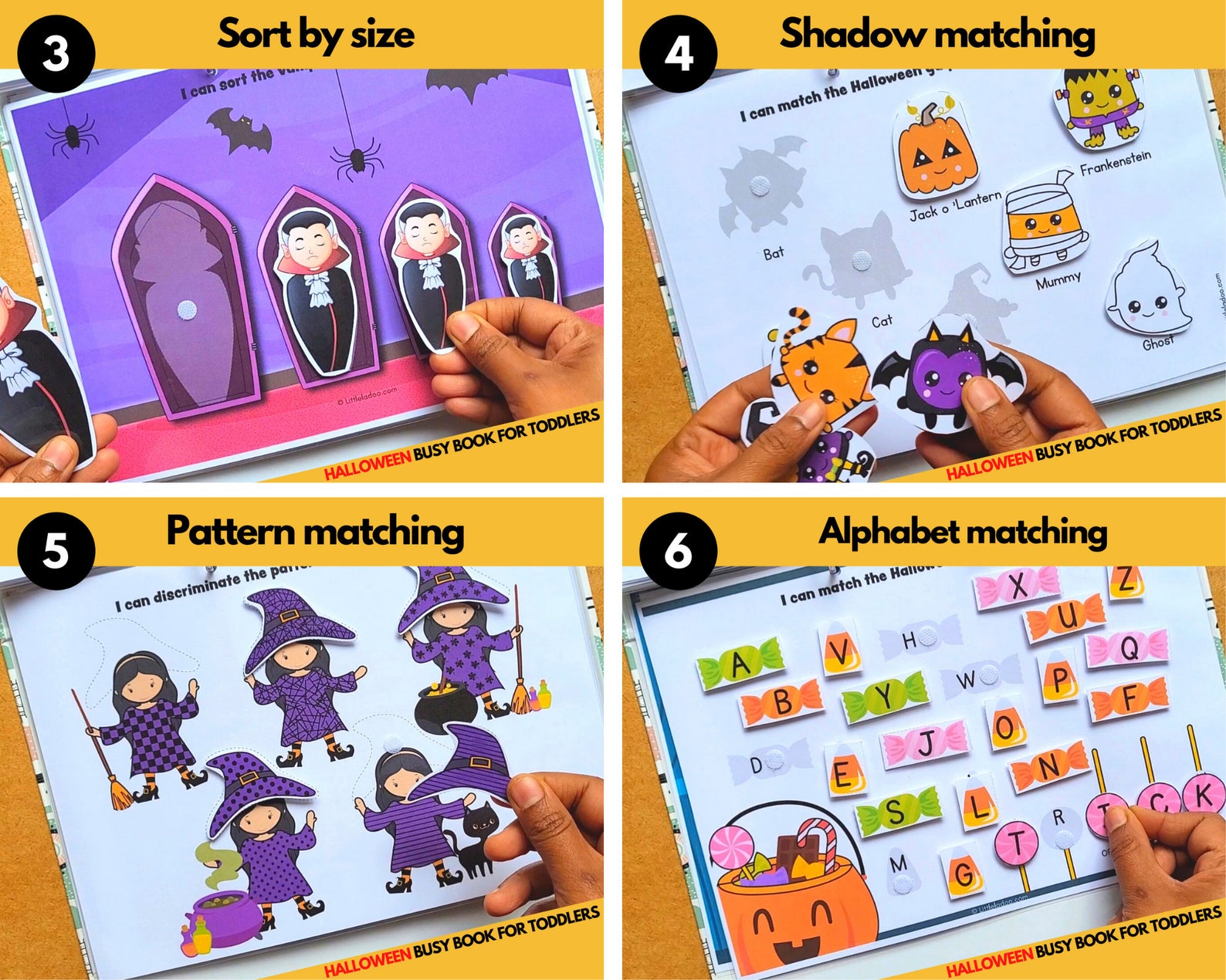 Halloween Busy Book Printable Toddler Learning Binder Quiet - Etsy