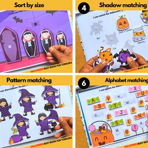 Halloween Busy Book Printable, Toddler Learning Binder, Quiet Book Pdf ...