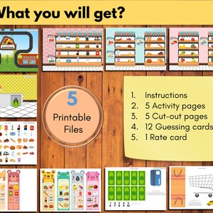 Shopping Printable Quiet Book, Toddler Busy Book, Shopping Pretend Play ...