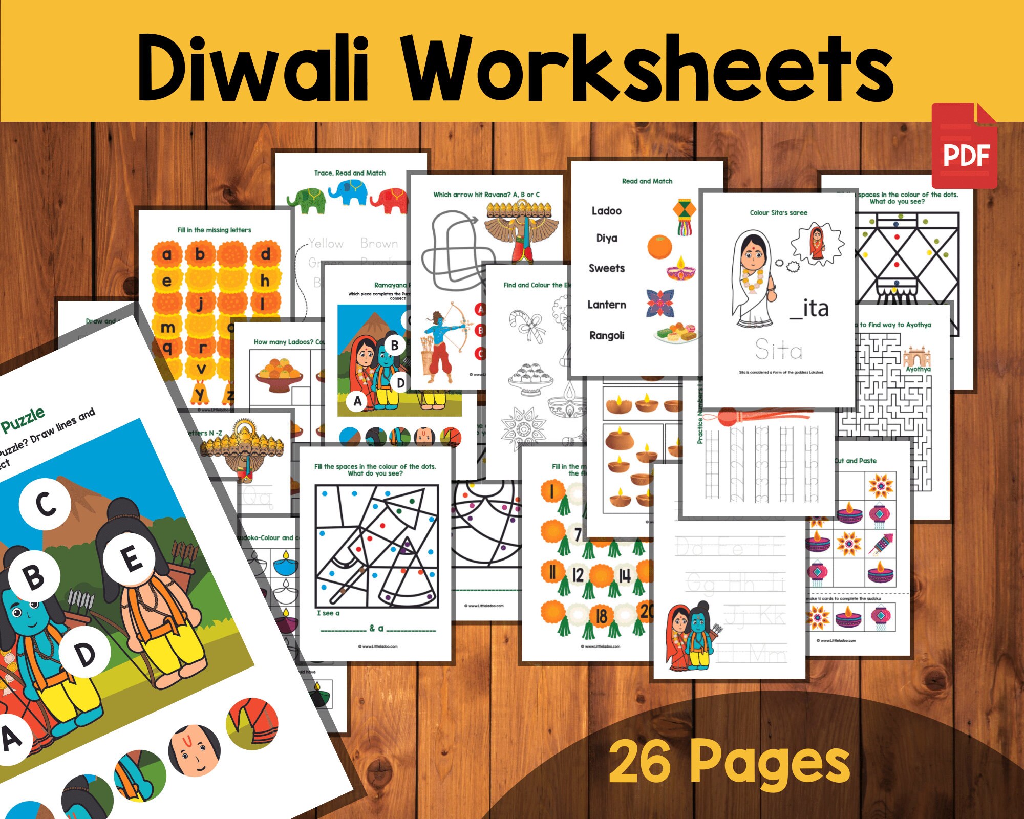Diwali Activity Pack Printable Diwali Worksheets, Colouring Pages ...
