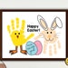 Easter Handprint Craft Template, Easter Handprint Art Activity, Easter ...