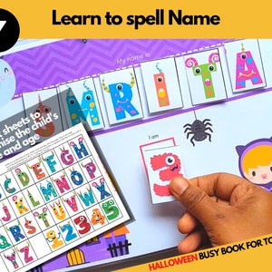 Halloween Busy Book Printable, Toddler Learning Binder, Quiet Book Pdf ...