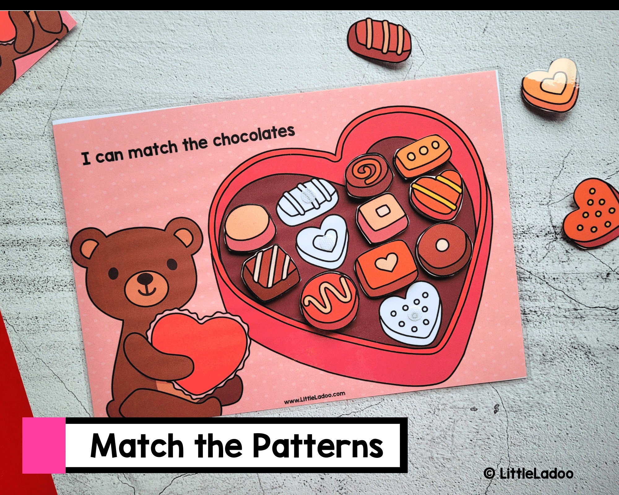 Valentine Busy Book Printable, Toddler Learning Binder, Preschool Busy ...