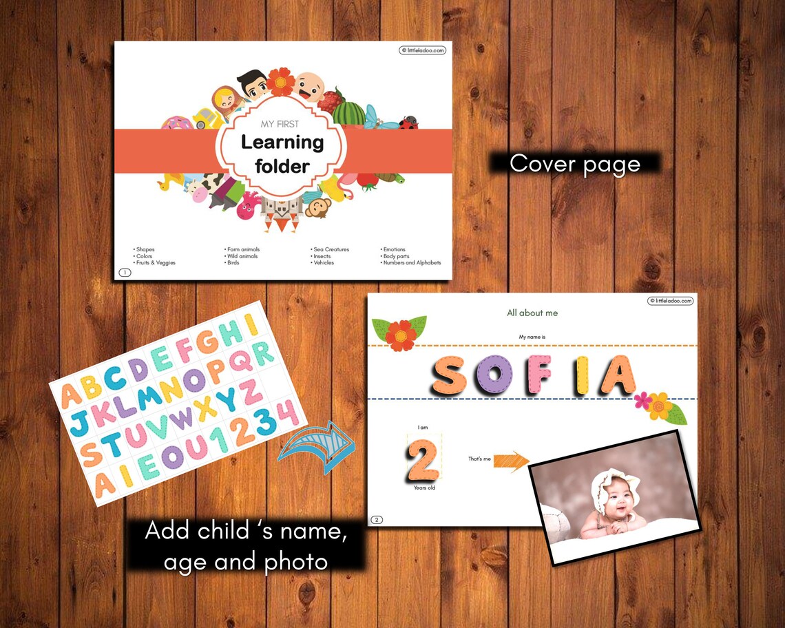 Toddler Busy Book Toddler Learning Binder Learning Folder - Etsy