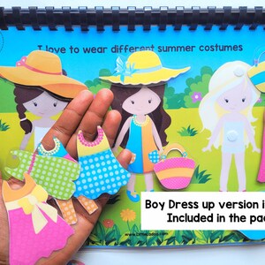 Summer Busy Book Printable, Toddler Learning Binder, Toddler Busy ...